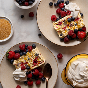 Vanilla Bean Semifreddo with Mixed Berries | In The Raw® Sweeteners
