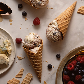 Berry Blue Cheese Ice Cream | In The Raw® Sweeteners